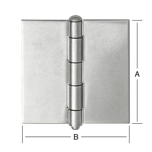 Vormann käntige Scharniere gerollt 75 x 75 mm ungebohrt VE: 24 Stück ...
