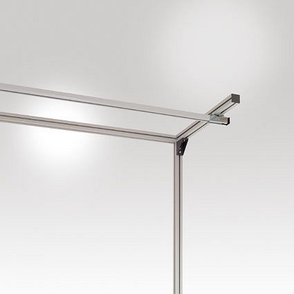 Manuflex ESD-Schienenbahn-Laufschiene zu Alu-Aufbauportale für Tischbreite 2000 mm LZ3895.7035 ...