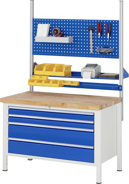 RAU Werkbank Serie 8000 - Modell 8327 B1250 x T700 x H840-1040 mm ...