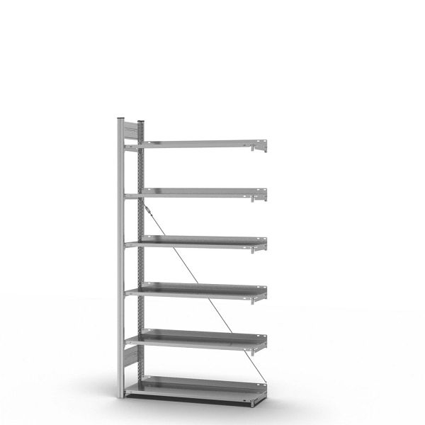hofe Akten-Anbauregal 2000x300x1000 mm 6 Fachebenen für 72 Ordner ...