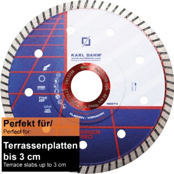 Karl Dahm Trennscheibe Diamant Terrier Red Ø 180 mm für ...