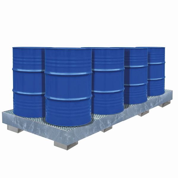 Eichinger Industrie Auffangwanne mit geraden Wänden mit Gitterrost 8 x ...