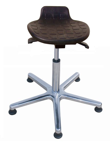 Lotz "Komfortabel-Variabel" Hocker Sitz PU Sitzhöhe 500-765mm Aluminium ...