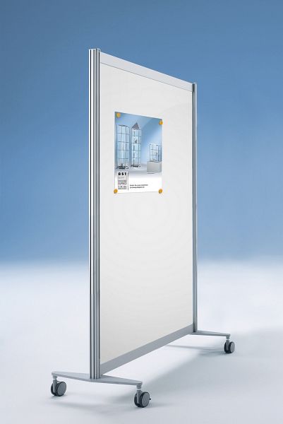 BST Mobile Niedrige Magnetwand Whiteboard weiss Fahrbar 4 Rollen ...