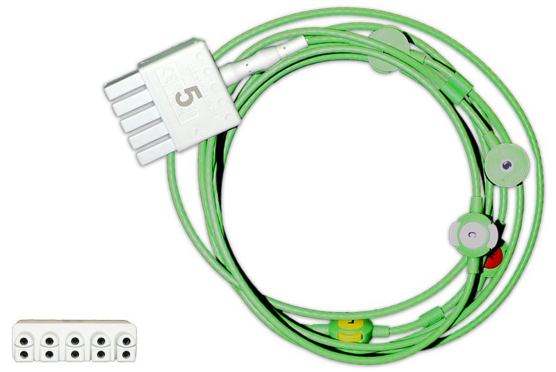 Dräger 5-adriges EKG-MonoLead-Kabel für MultiMed 5 Pod-Kabel Original ...