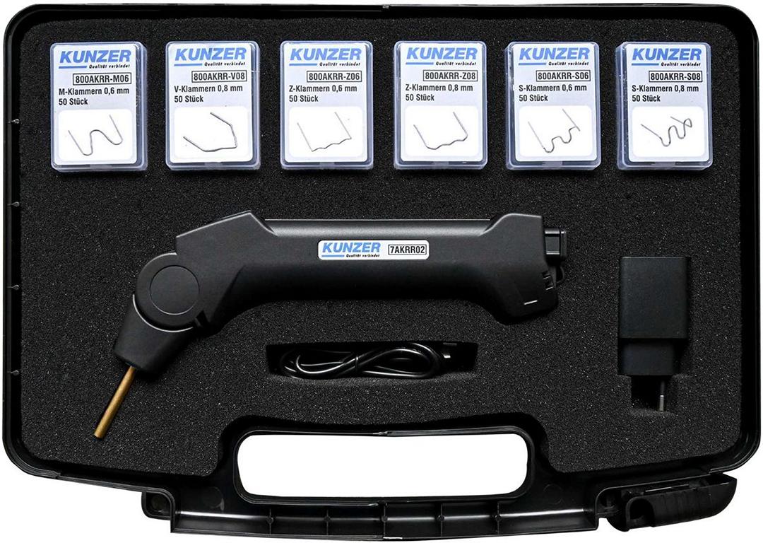 Kunzer Akku-Kunststoffriss-Reparatursatz 9-teilig im Koffer 7AKRR02 ...