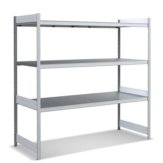 BITO Großfachregal Grundfeld Set /350kg 1999x2066x824 3 Ebenen ...