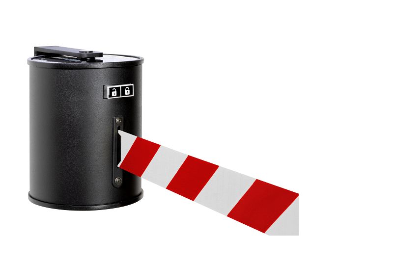 RS-GUIDESYSTEMS Absperrband Wandmontage mit Gurt Gehäuse: schwarz ...